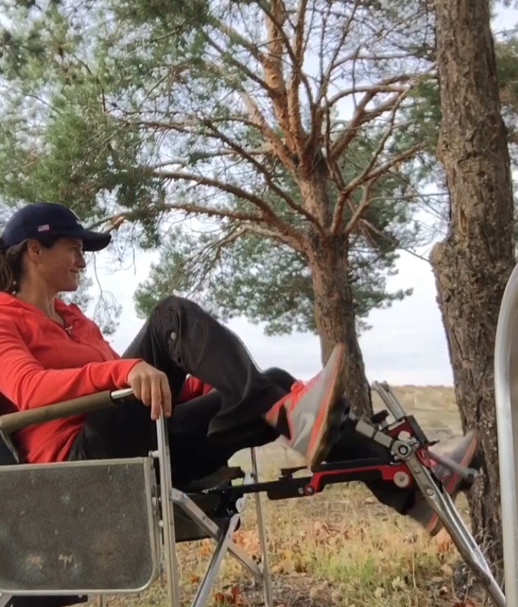 Turn Your Camping Chair Into a Recumbent Exercise Bike Anywhere ...